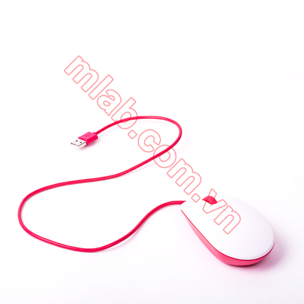 Official Raspberry Pi Mouse (Red and White)
